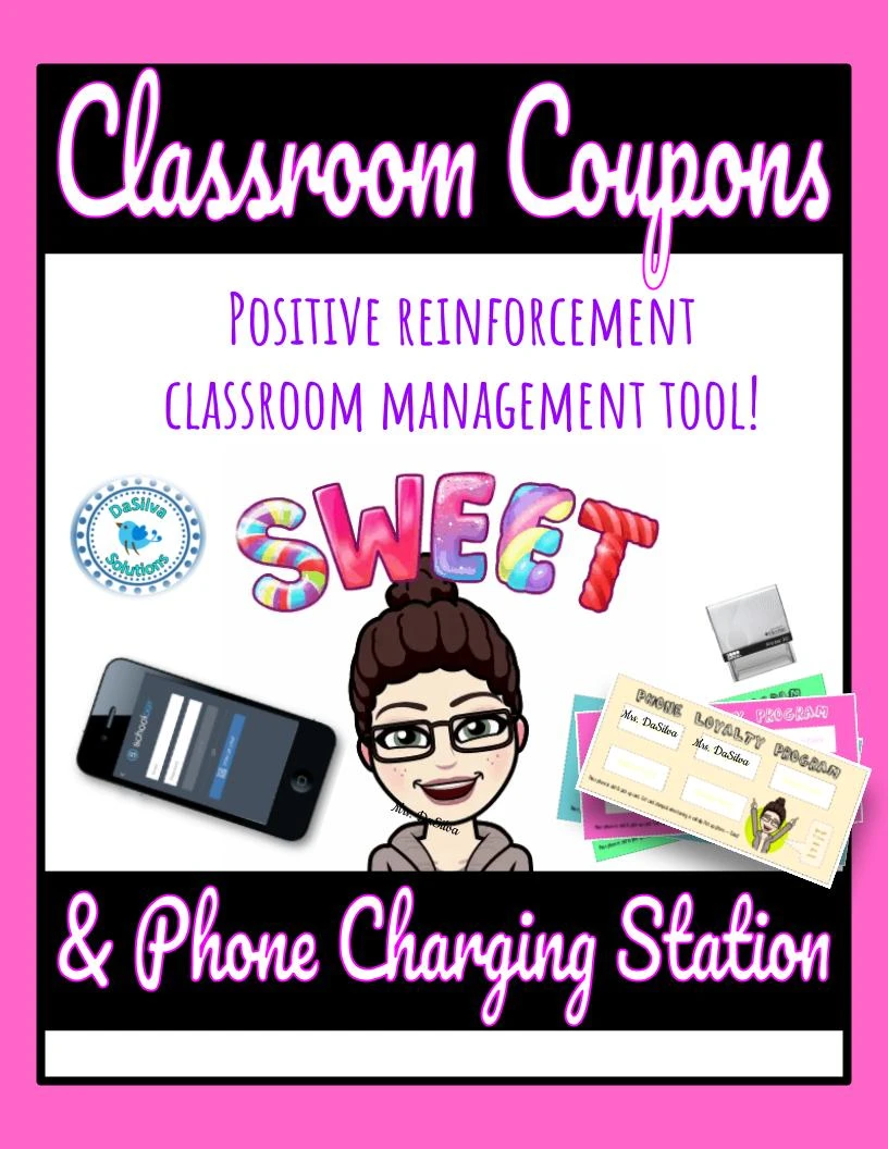 Class Coupons & Phone Station: Positive Reinforcement Classroom ...