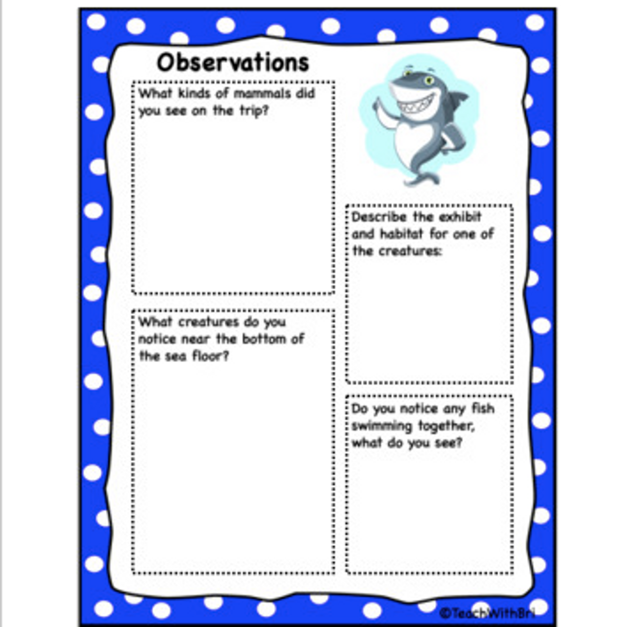 Virtual Field Trip to the Aquarium