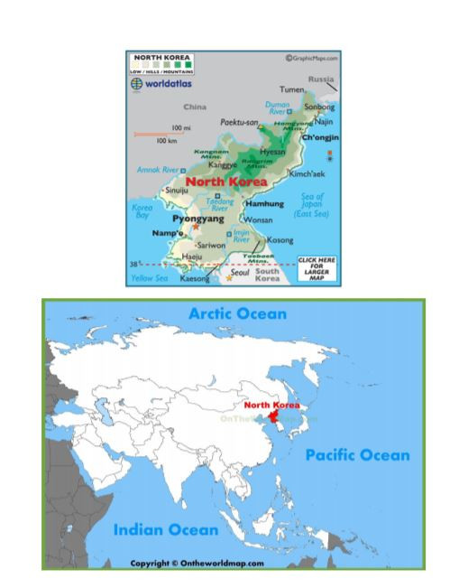 North and South Korea Map Scavenger Hunt Bundle - Amped Up Learning