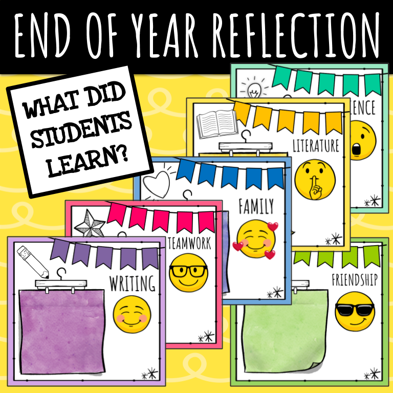 End of Year Reflections with Digital Sticky Notes