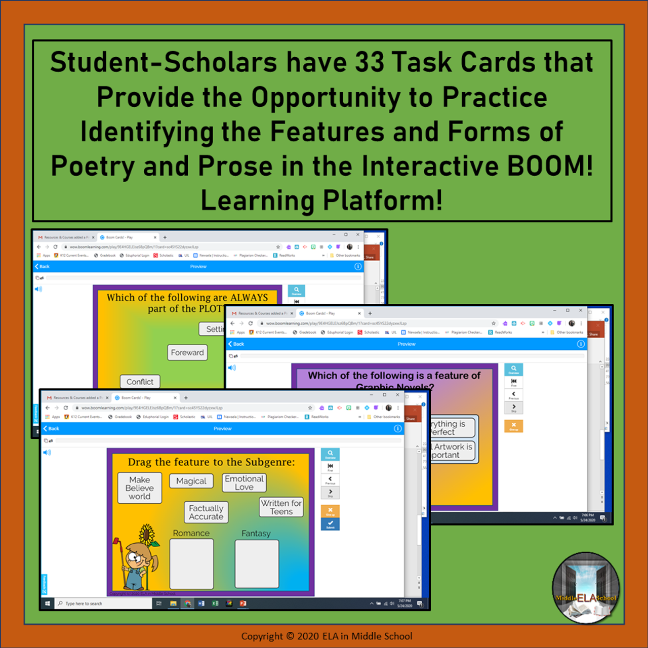 Literary Genres: The Fiction Genre BOOM! Cards TM