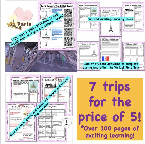 Discount Bundle- Virtual Field Trip to the 7 Continents-PDF version