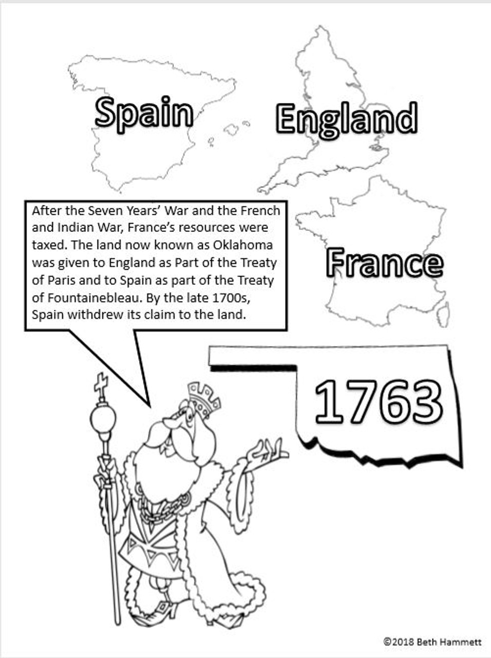 french and indian war coloring pages