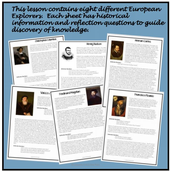 European Explorers Trading Cards - Amped Up Learning