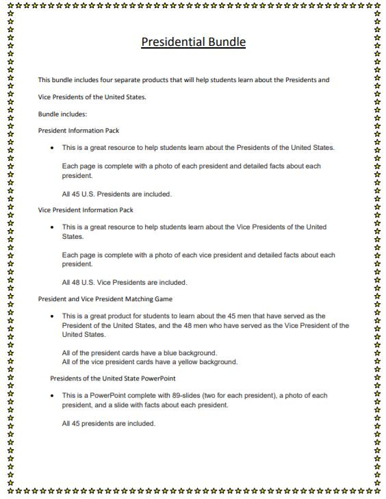 Presidential Bundle - Amped Up Learning