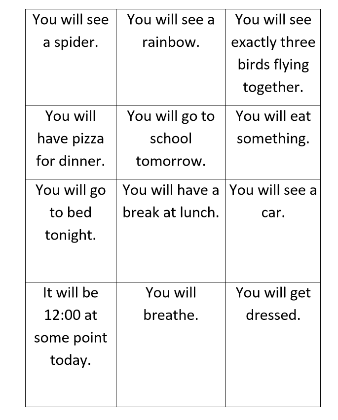 Probability Sorting Activity