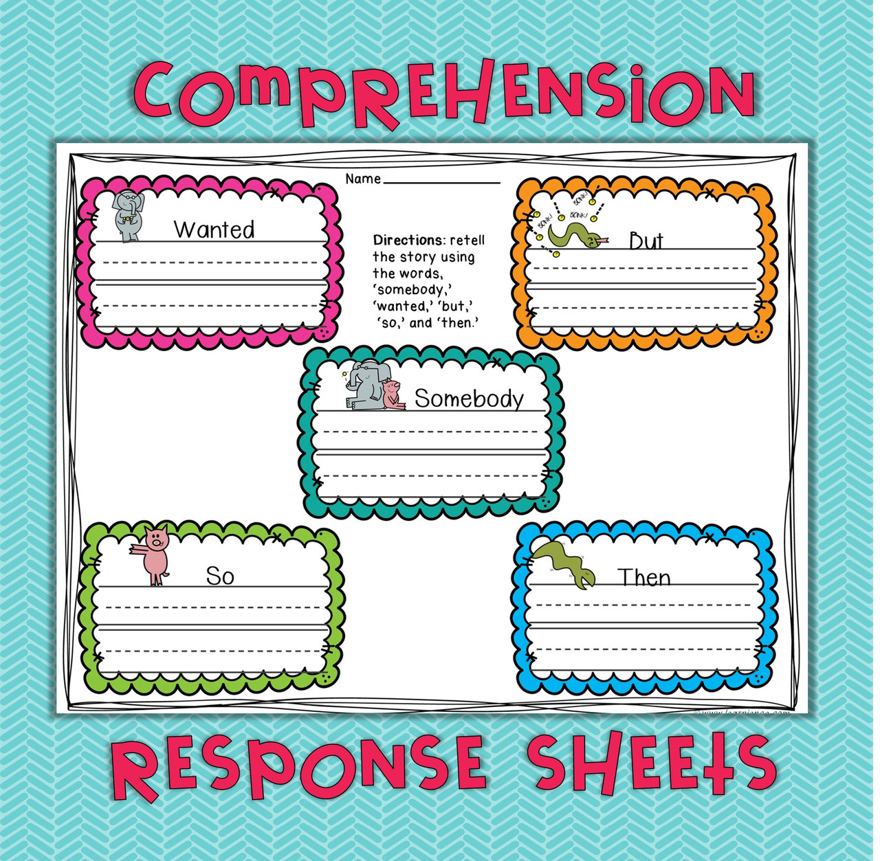 Elephant and Piggie K-2 Literacy Pack|Distance Learning|Work At Home Packet