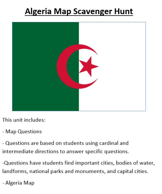 Africa 5 Regions Map Scavenger Hunt - Amped Up Learning