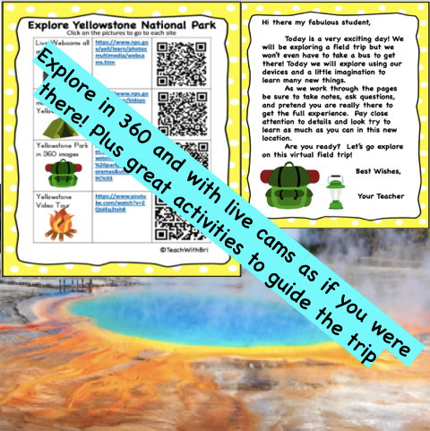 Yellowstone National Park Virtual Field Trip