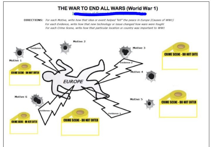 World War 1 Break In Activity - Amped Up Learning