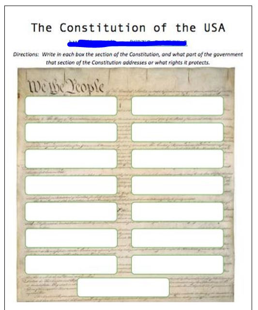 Constitution of the United States Break In Activity - Amped Up Learning