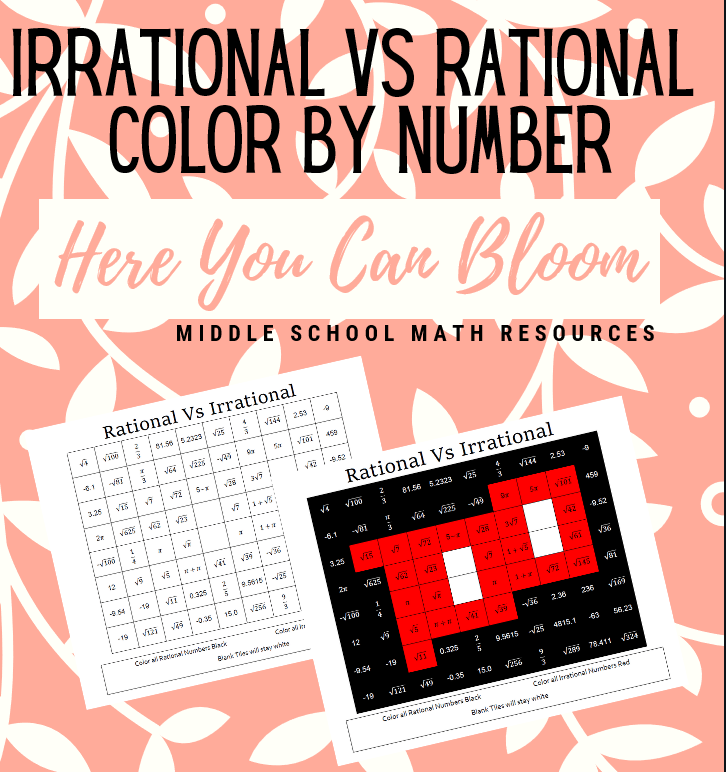 Rational vs Irrational Color By Number