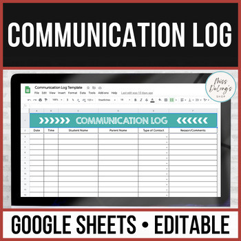 Communication Log (Digital: Google Sheets)