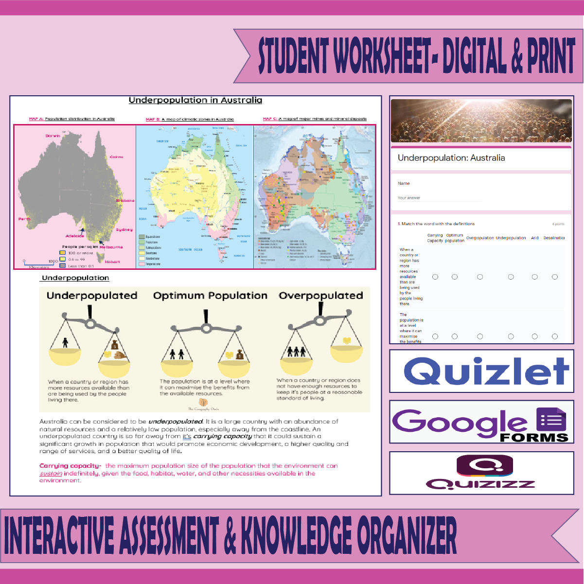 World Population Growth and Distribution BUNDLE