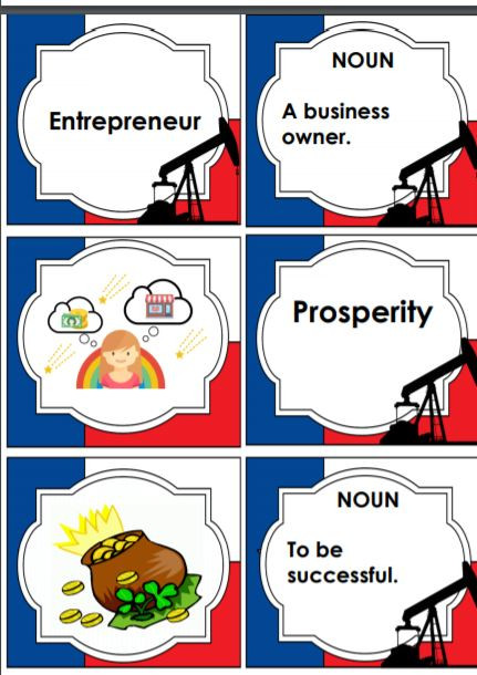 Age of Oil Vocabulary Cards - Amped Up Learning
