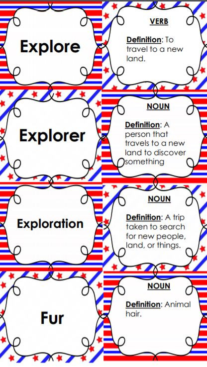 Exploration and Colonization Vocabulary 3-Way Card Sort - Amped Up Learning