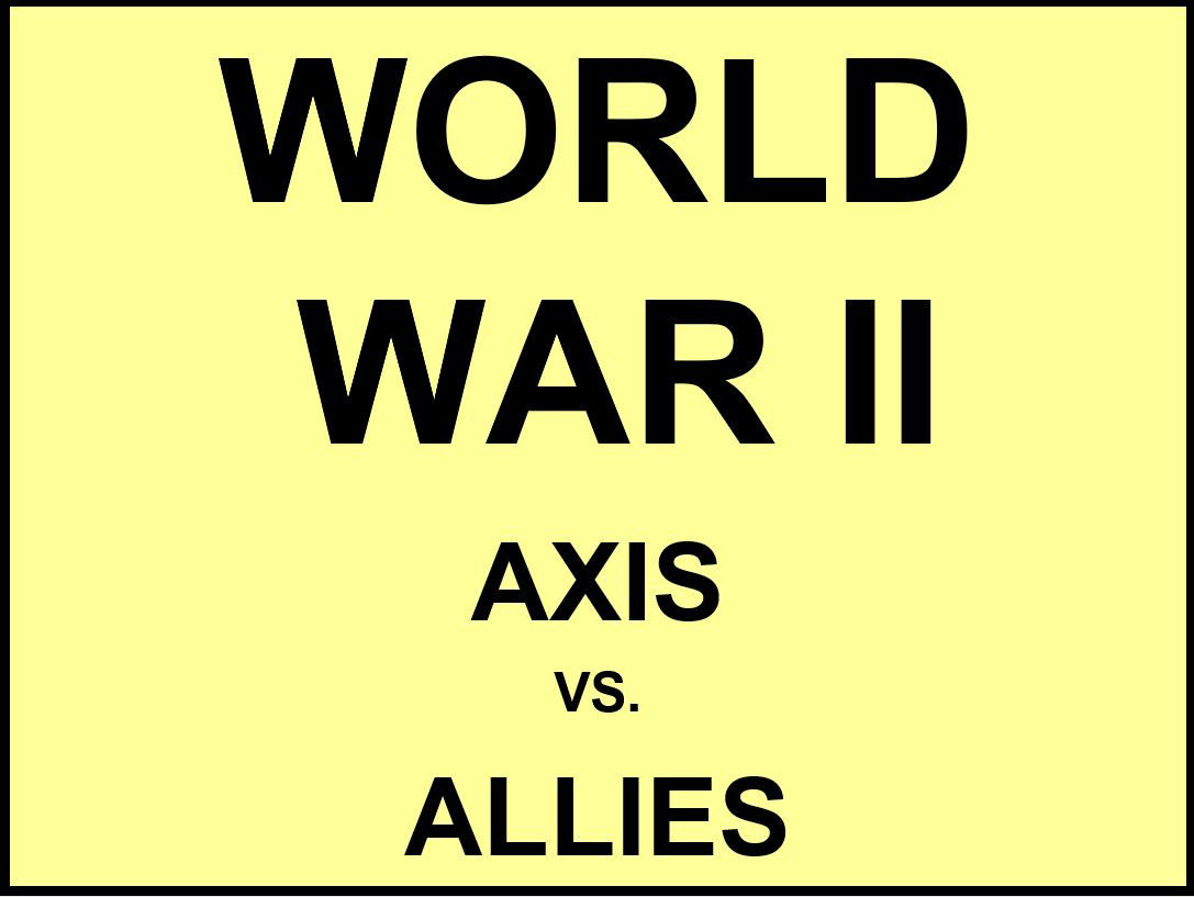 Axis vs Allies - FREE - Amped Up Learning