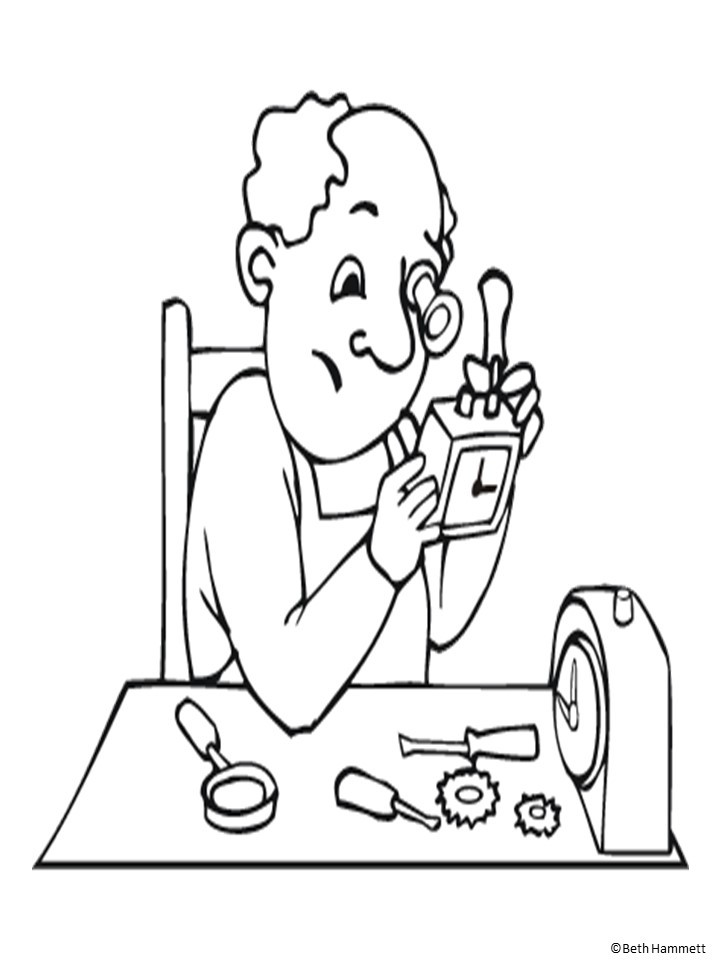 Labor Day/Career Day Occupation Coloring Sheets - Amped Up Learning