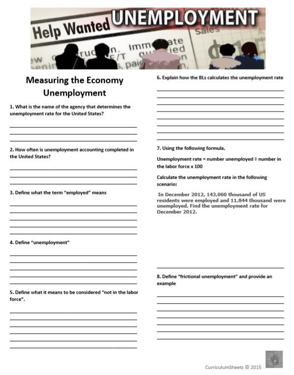 Economic Indicators - The Unemployment Rate - Amped Up Learning