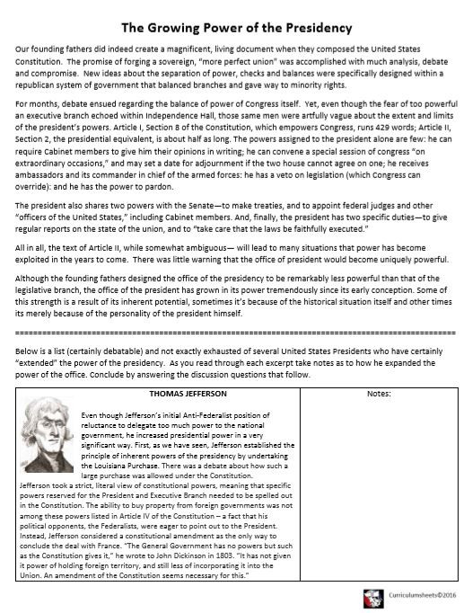 The Growth of Presidential Powers: Assessing the Expansion of Power ...