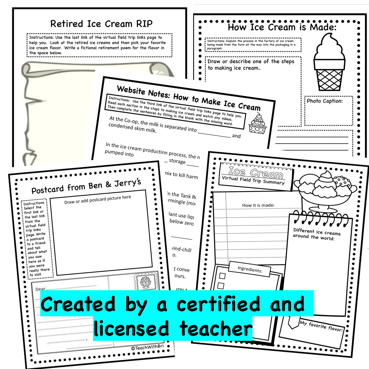 Ice Cream Virtual Field Trip digital version