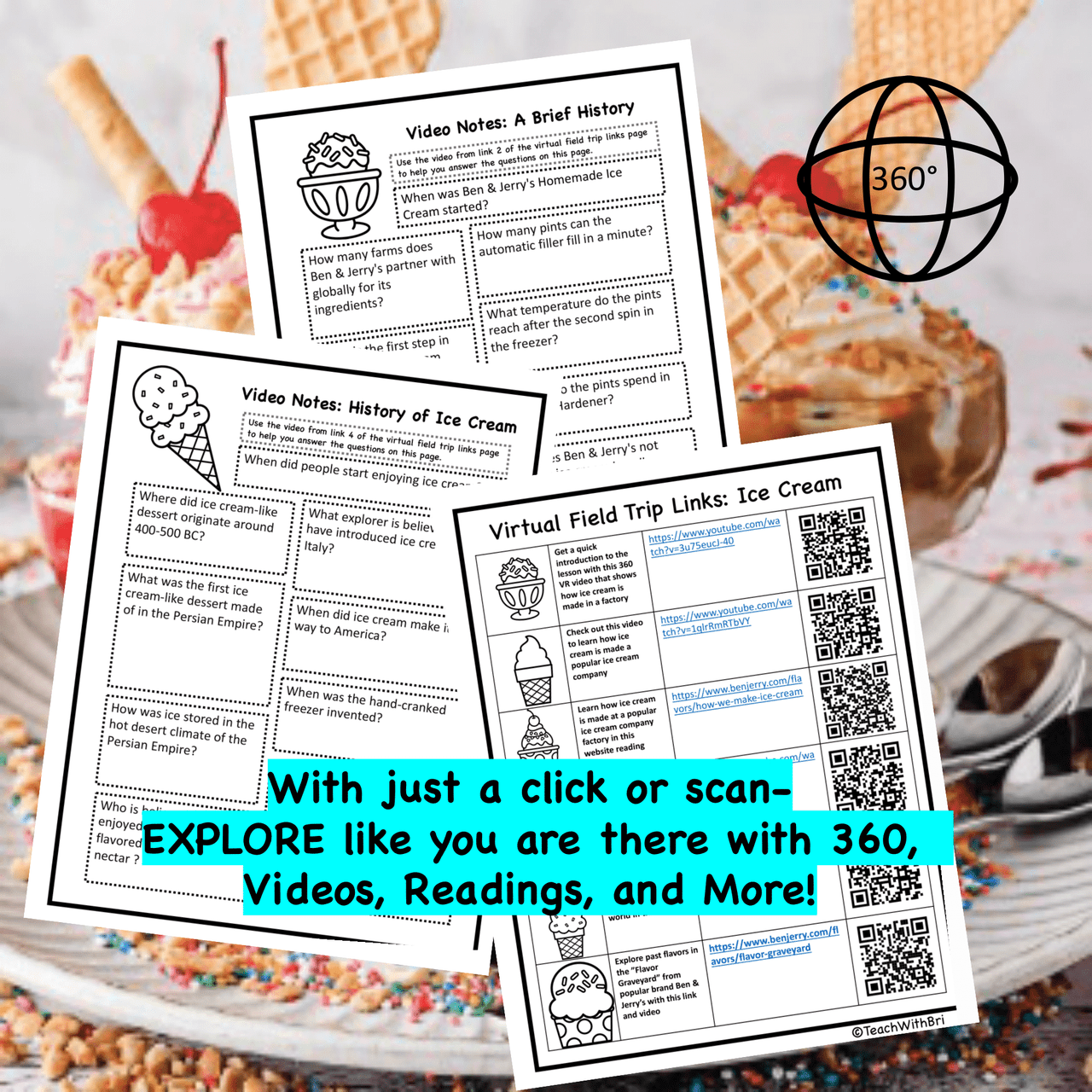 Ice Cream Virtual Field Trip PDF Version