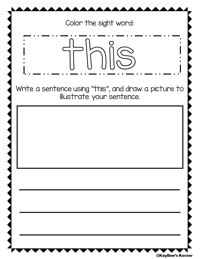 Sight Word FREEBIE - Amped Up Learning