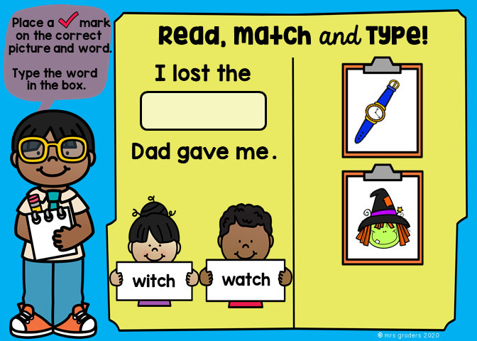 **FREEBIE** 8 ENDING TRIGRAPH -TCH and -DGE READ, MATCH and TYPE BOOM ...