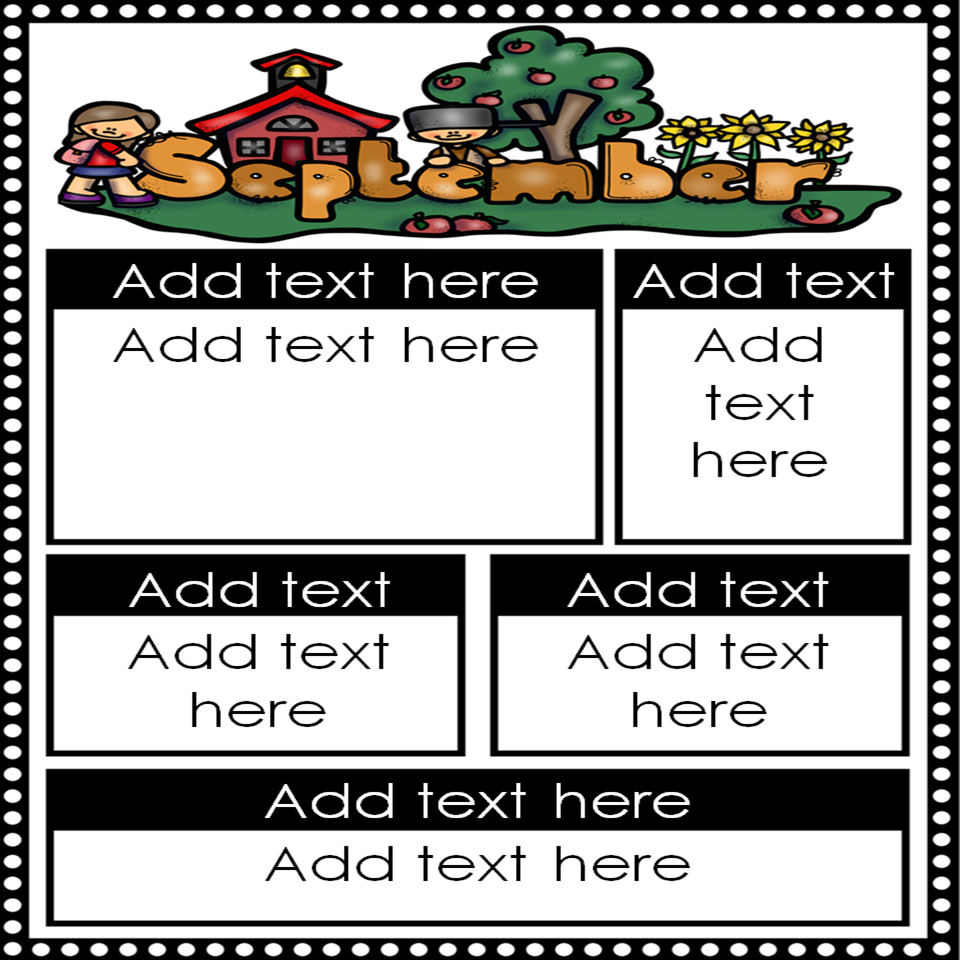 Editable Monthly Newsletter Templates in Spanish and English Version