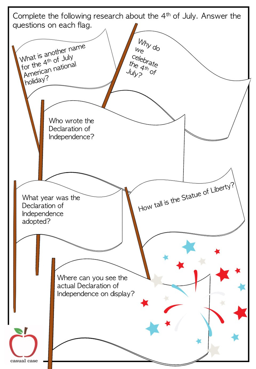 4th of July Activity Booklet