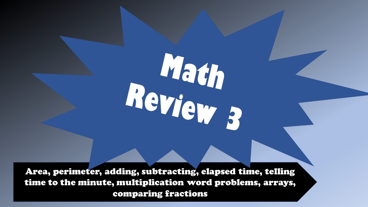 Math Review Game 3rd Grade