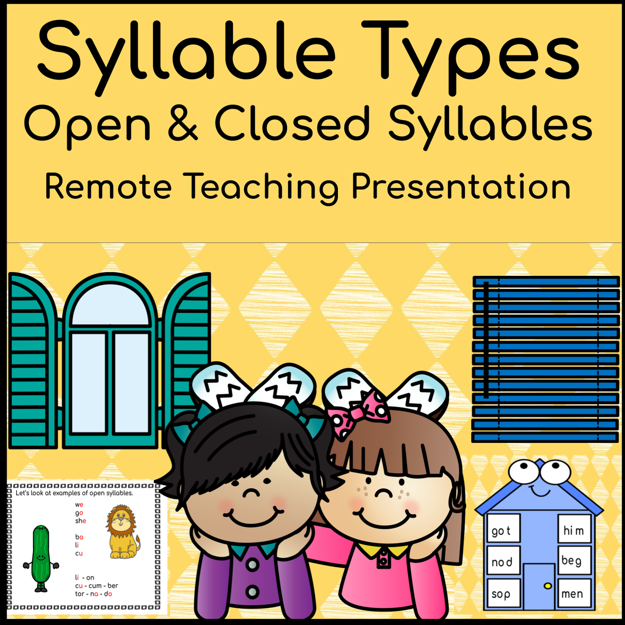 Syllable Types: Open & Closed Syllables Distance Learning Activities ...