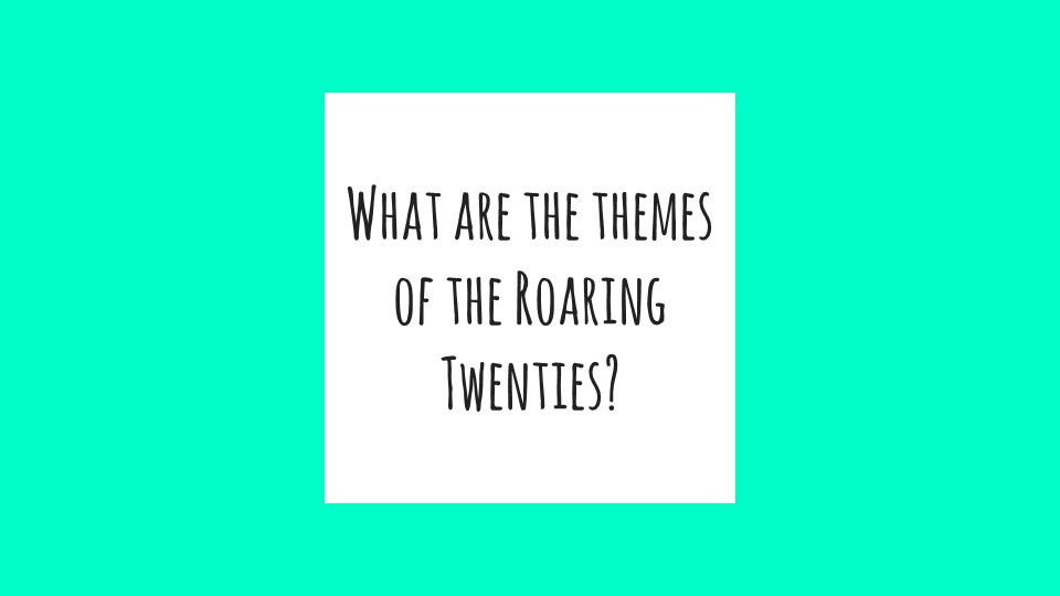 Roaring Twenties EOC Review