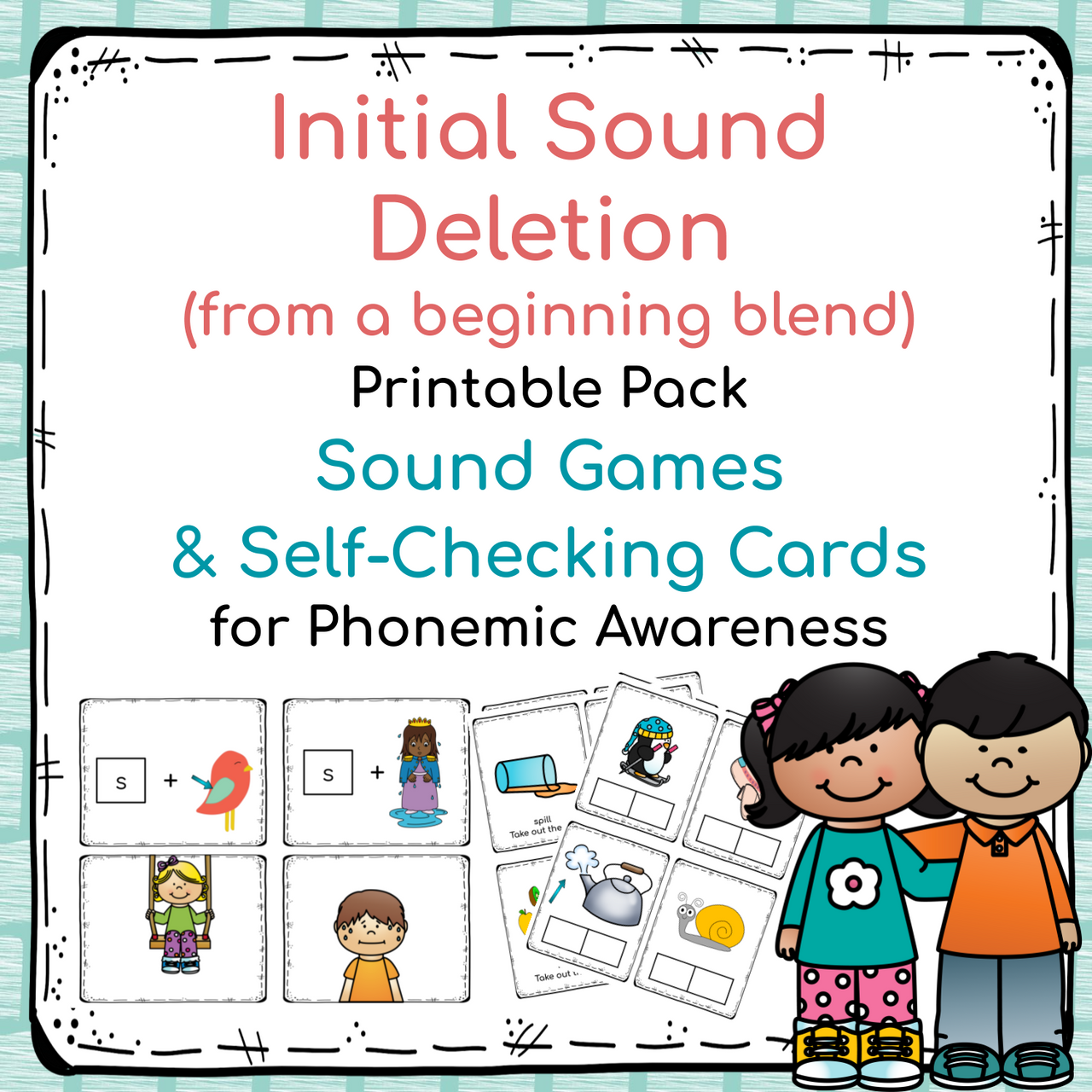 Initial Phoneme Deletion from a Blend: Printable Pack for Phonemic ...