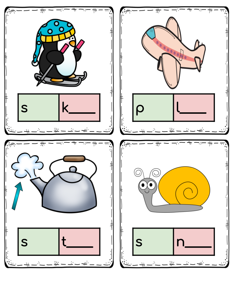 Initial Phoneme Deletion from a Blend: Printable Pack for Phonemic ...