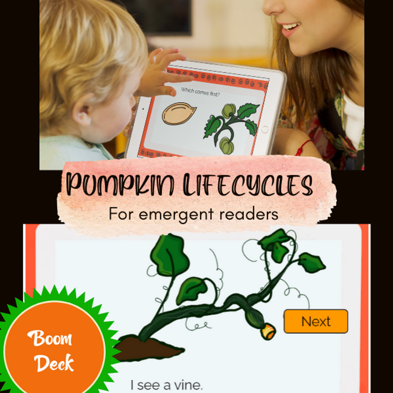 Emergent Reader "I See a Pumpkin" Kindergarten High Frequency Words ...