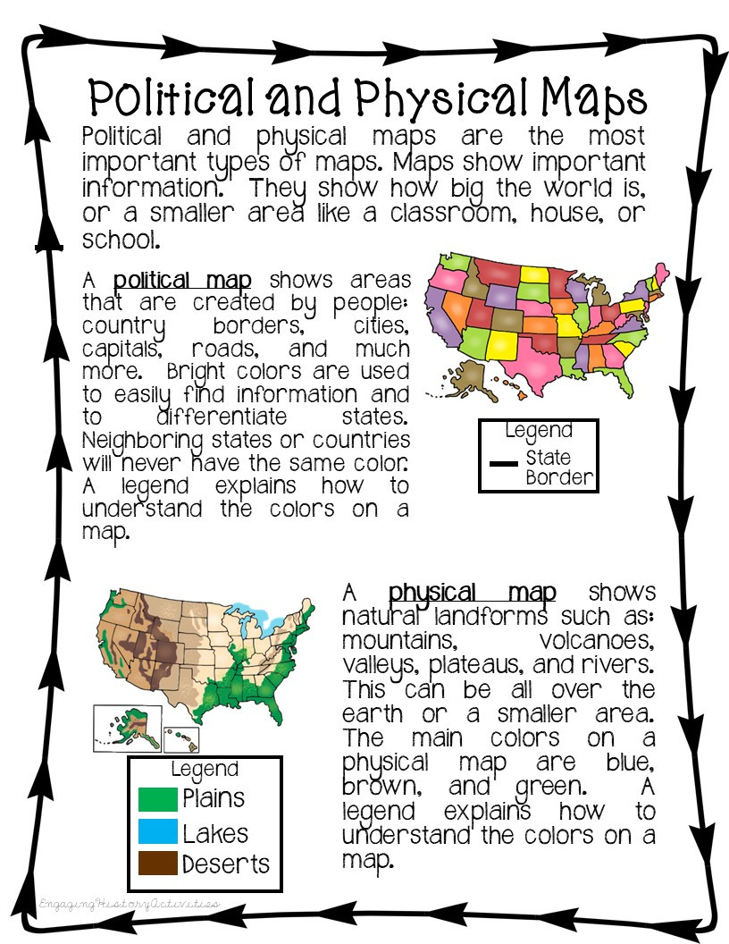 Physical and Political Maps Mini Unit - Amped Up Learning