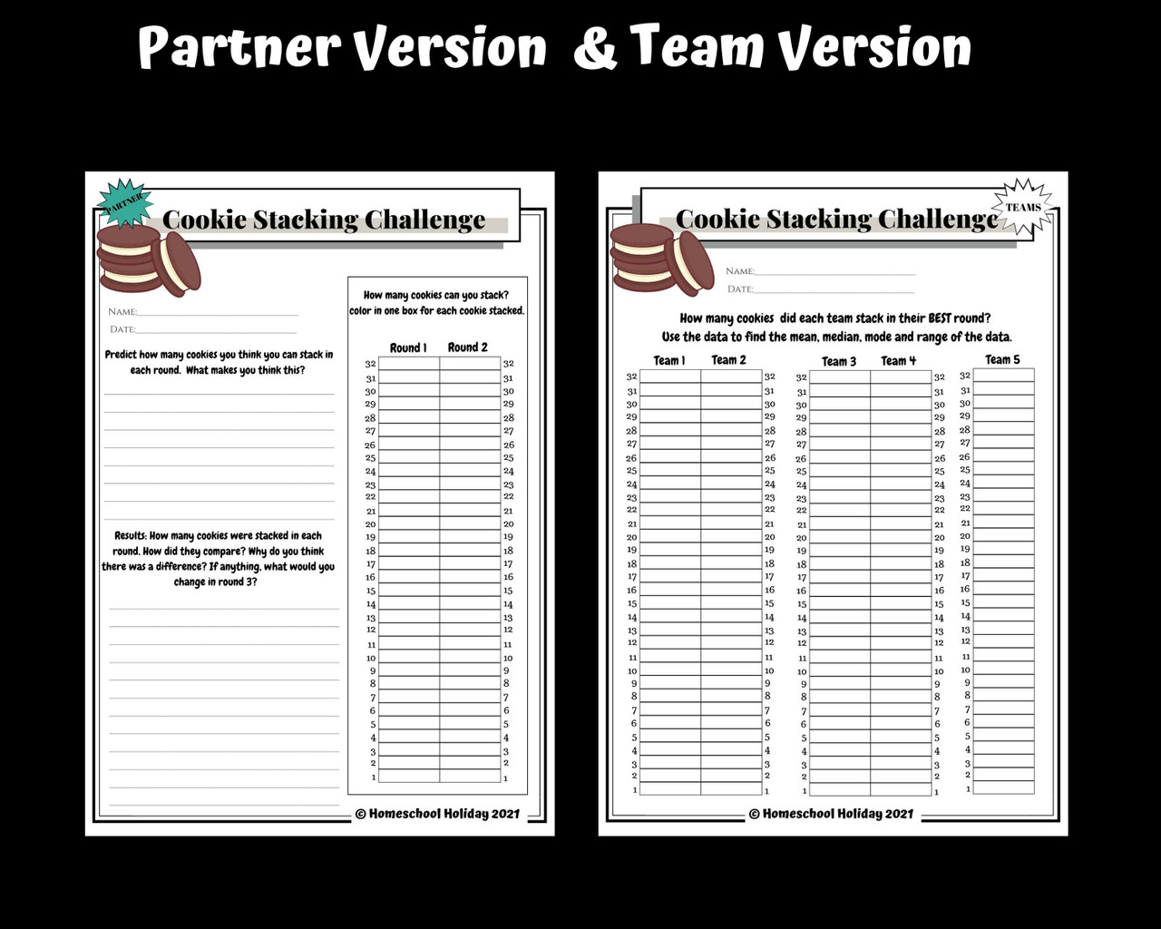 Oreo Cookie Activity Bundle- Great End of the Year Activity!