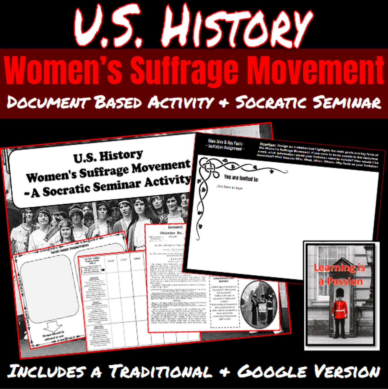 U.S. History | Women's Suffrage | Document Based Activity & Socratic ...