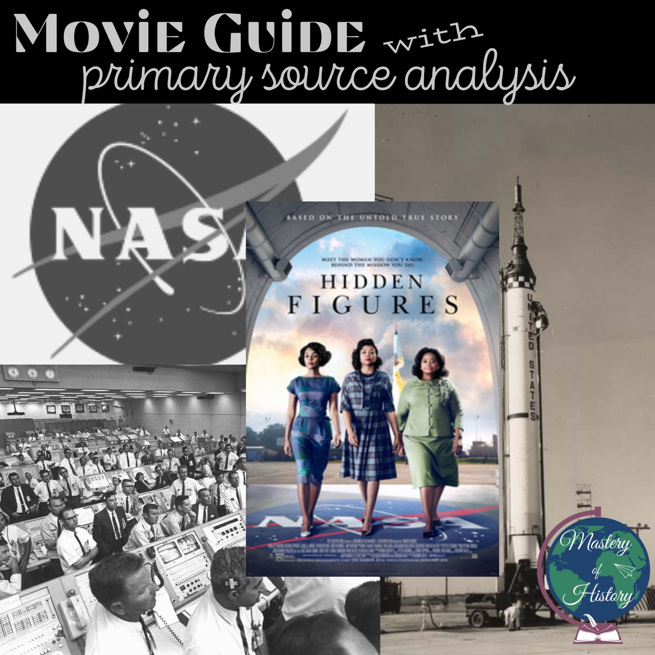 Hidden Figures (2017) Movie Guide & Primary Source Analysis - Amped Up ...