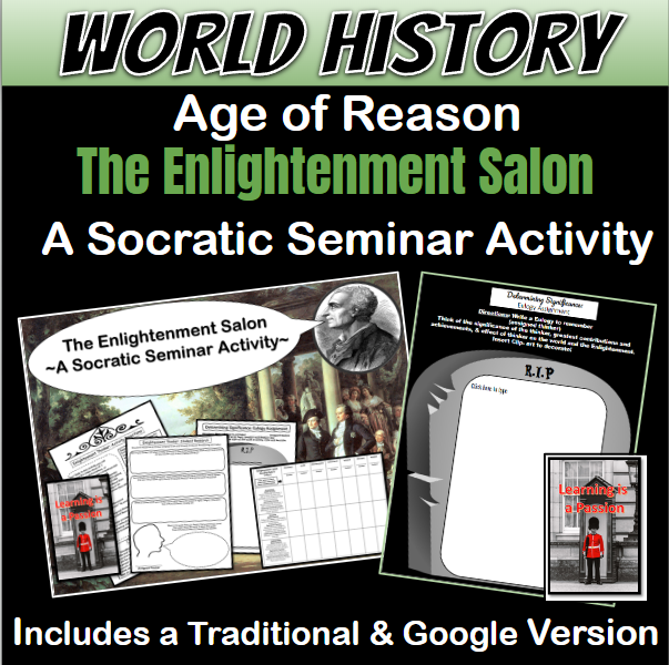 Age of Reason | Enlightenment Salon | A Socratic Seminar Activity ...