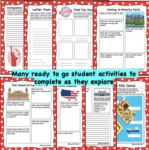 Google Version- Discount Pack- USA Virtual Field Trips Pack