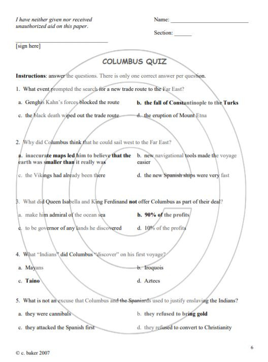 Columbus "Discovers" the New World - the good, the bad, and the very ...