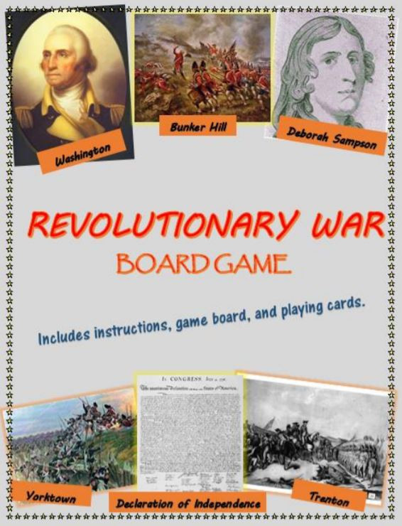 Revolutionary War Board Game - Amped Up Learning