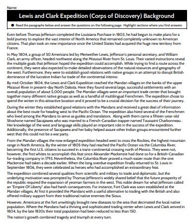 Lewis and Clark Expedition