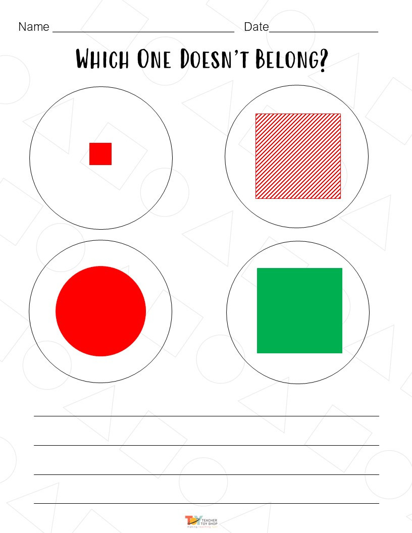 Which One Doesn't Belong? SHAPES