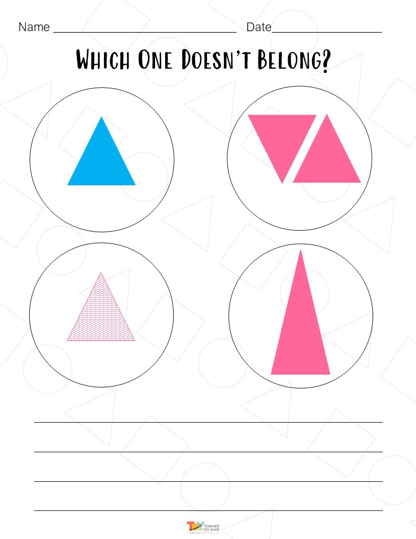 Which One Doesn't Belong? SHAPES