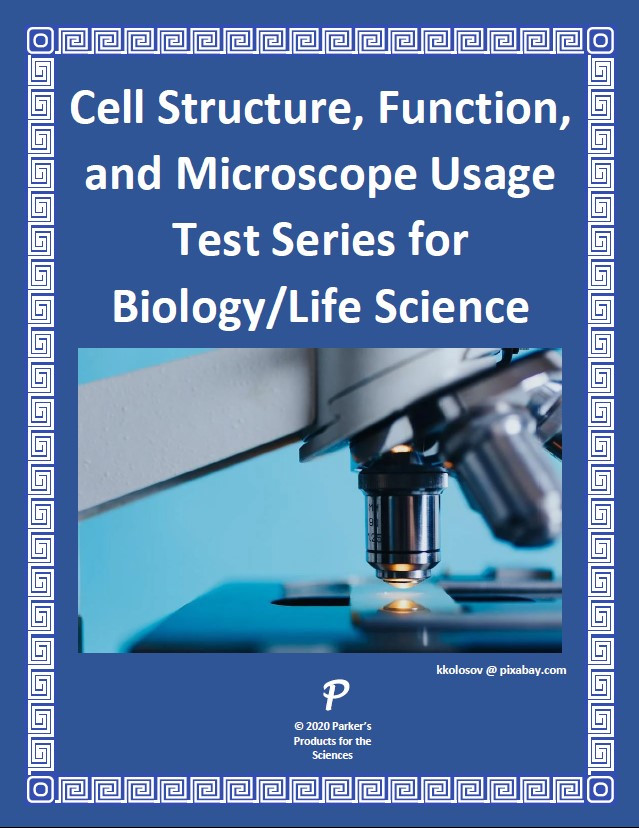 Cell Structure, Function, and Microscope Usage Test Series for Biology ...