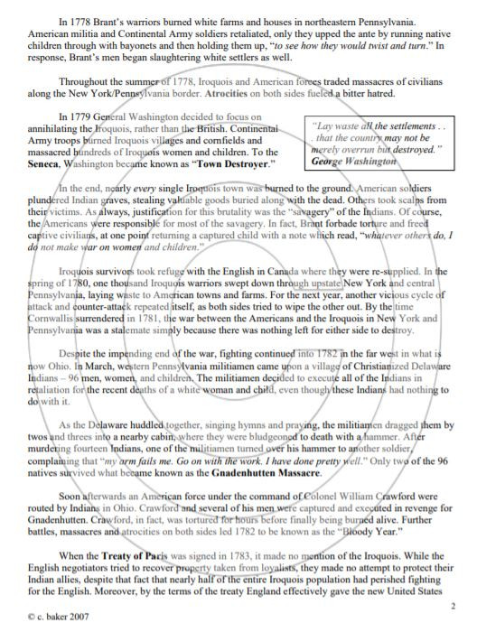 Native Americans, Women, and Loyalists in the Revolution - supplemental ...