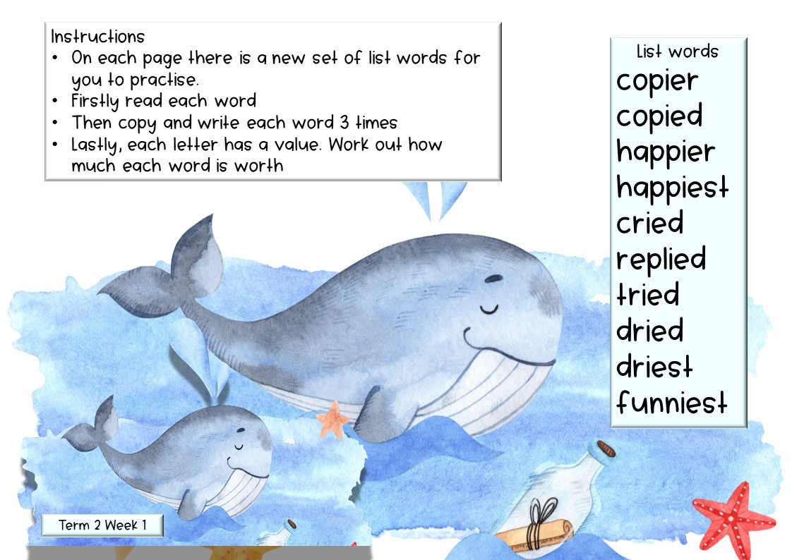 Spelling Year 2 Term 2 - Amped Up Learning